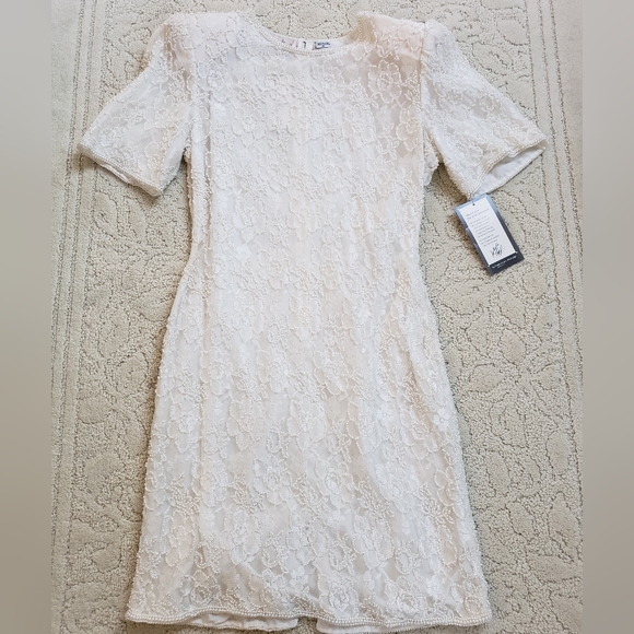 Lawrence Kozar | Dresses | Lawrence Kozar Vintage White Pearl ...